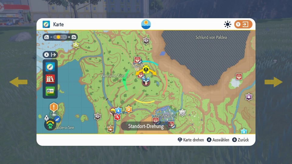 Pokémon Karmesin/Purpur: Pikachu fangen - Fundort auf der Map