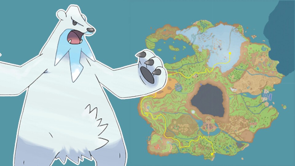 Pokémon Karmesin-Spieler lockt wildes Pokémon über die komplette Map ...