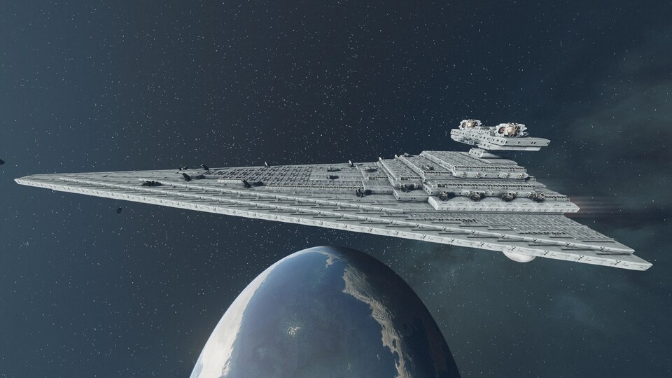 'Runter auf 15 FPS' Starfield-Fan baut so derart großes Raumschiff ...