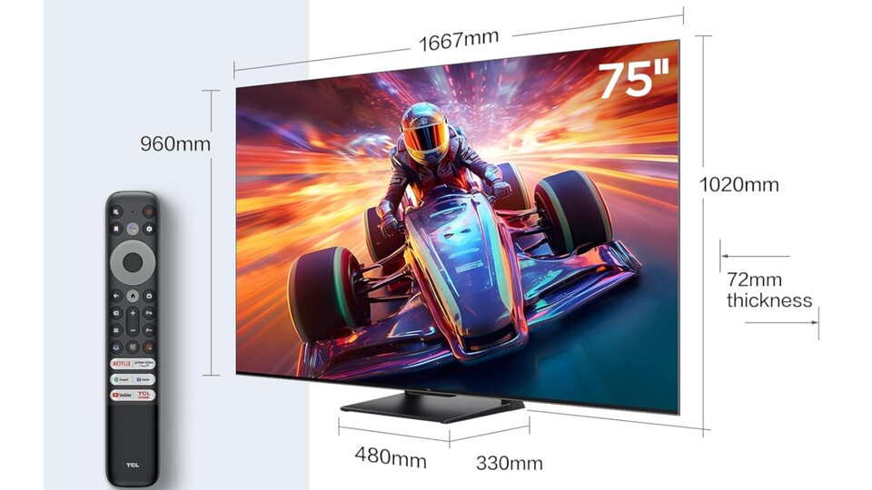 75 Zoll QLED-TV günstig wie nie: 4K-Fernseher mit 144Hz im Amazon Oster ...