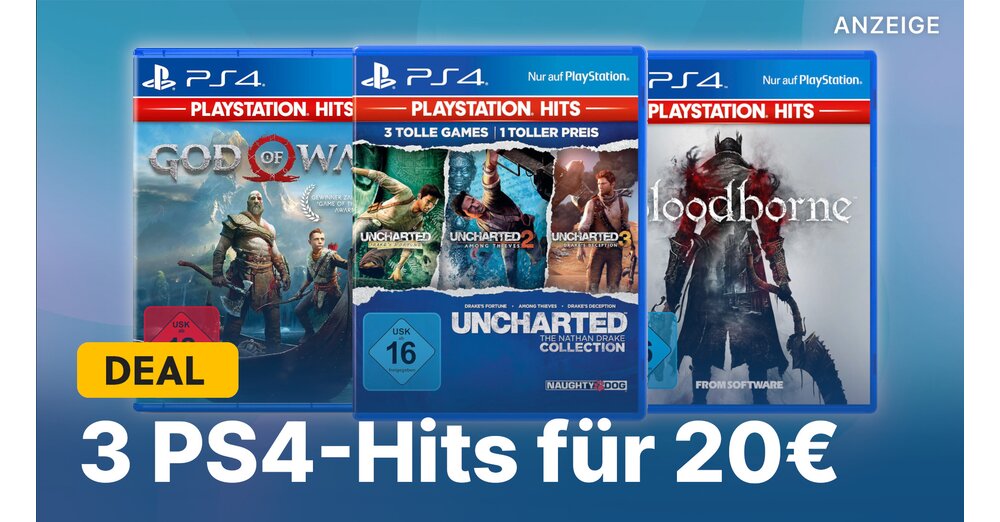 3 für 20€: PS4-Spiele wie Bloodborne, God of War und The Last of Us jetzt günstig schnappen