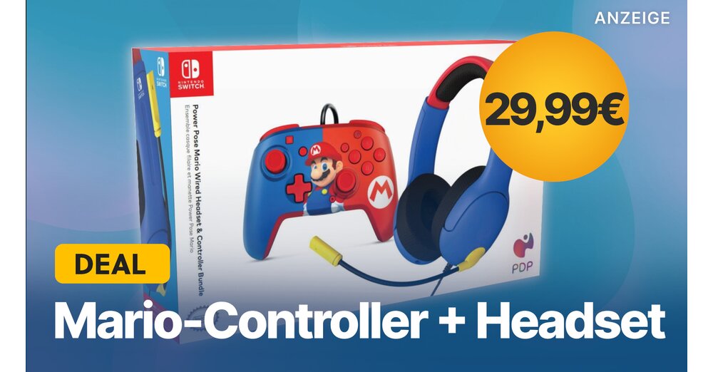 Mario-Controller + Headset für 29,99€: Switch-Bundle supergünstig bei ...