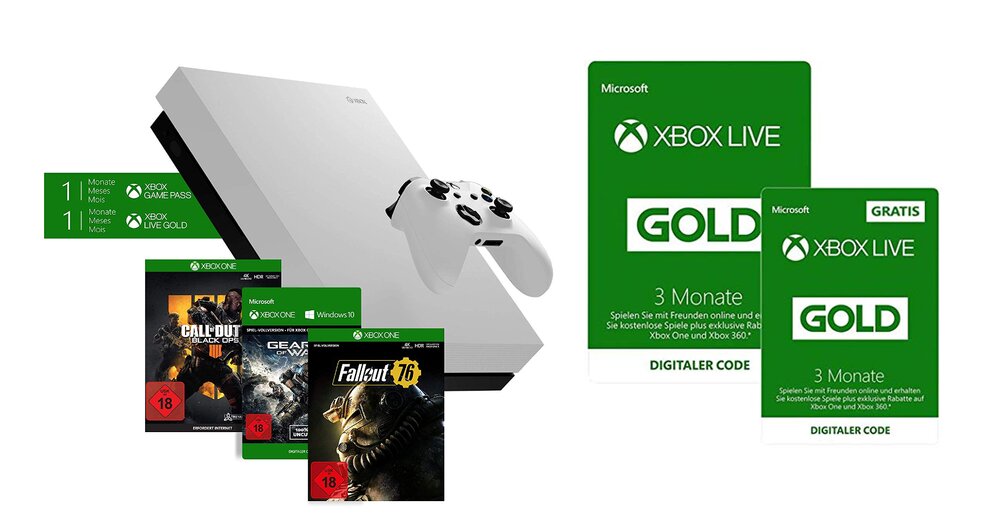 Xbox One Bundles und Xbox Live Gold günstiger, Filmhits für 3,99€ und ...