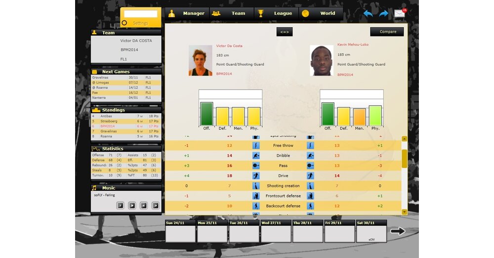 Basketball Pro Management 2014 - Screenshots