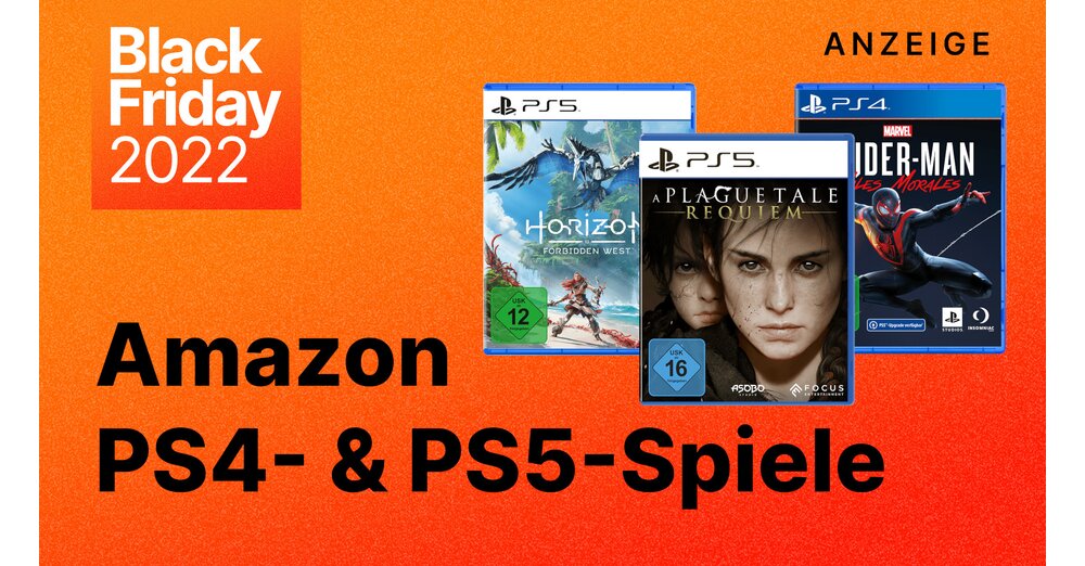 Amazon Black Friday: Hunderte Spiele für PS4 & PS5 im Angebot