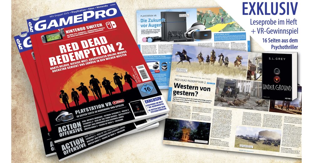 GamePro 12/2016 - Ab 2.11. am Kiosk! - Red Dead Redemption 2