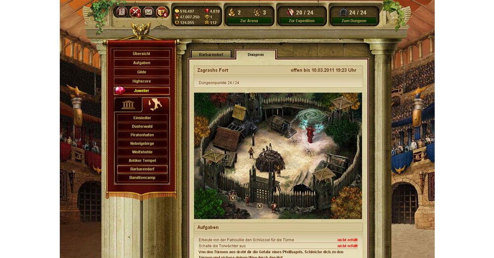 Gladiatus - Screenshots