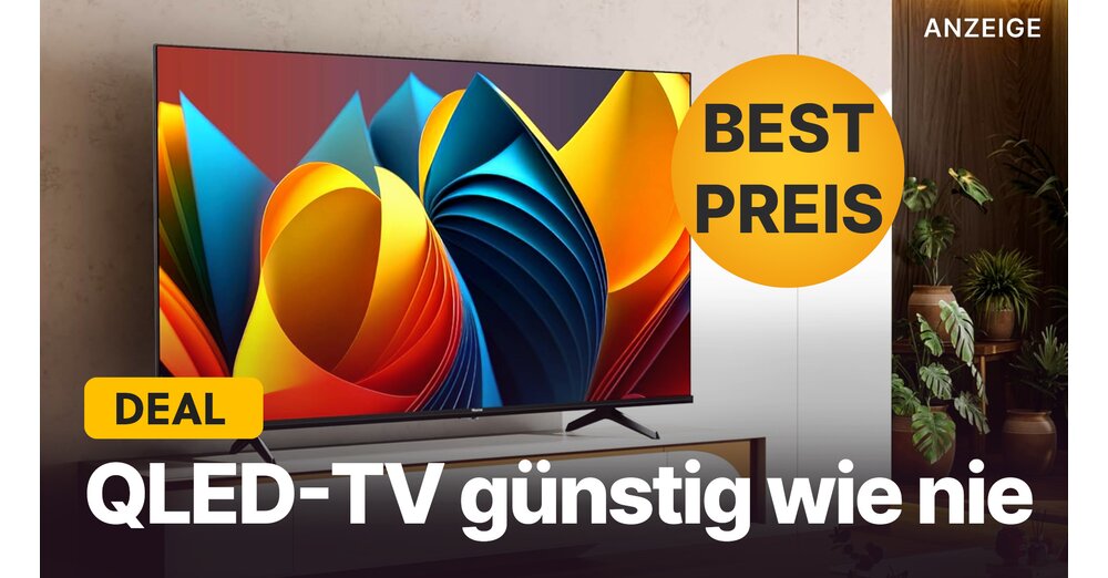 QLED-TV zum Top-Preis im Angebot: Für nur 279€ macht ihr mit diesem 4K-Fernseher jetzt ein ...