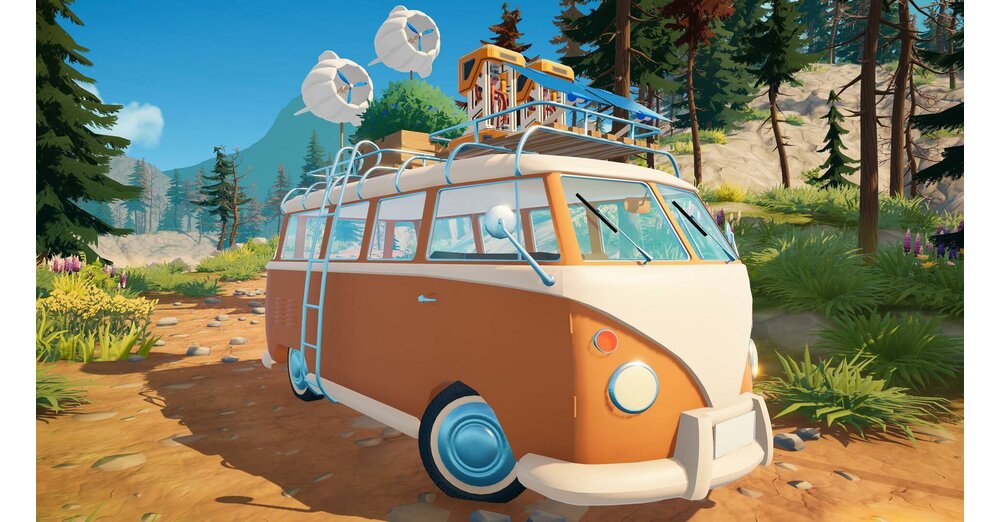 Im Open World-Spiel Outbound baut ihr einen alten VW-Bus zu eurem neuen ...