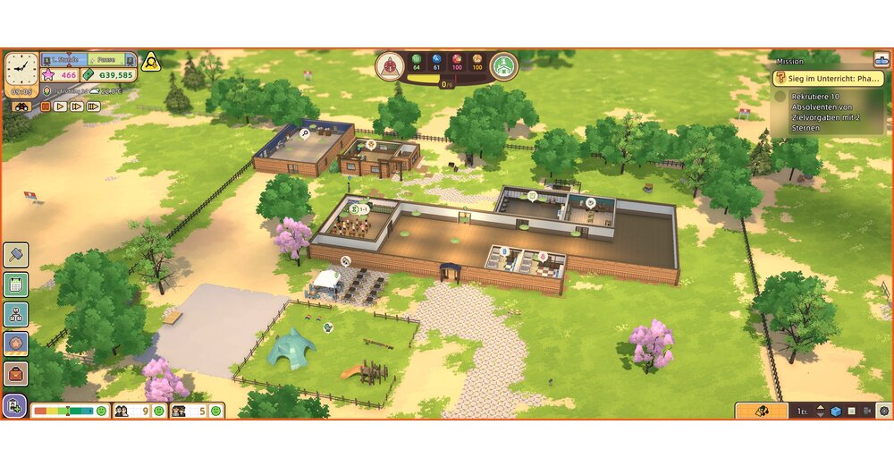 Let's School - Screenshots zum Aufbauspiel in einer Schule