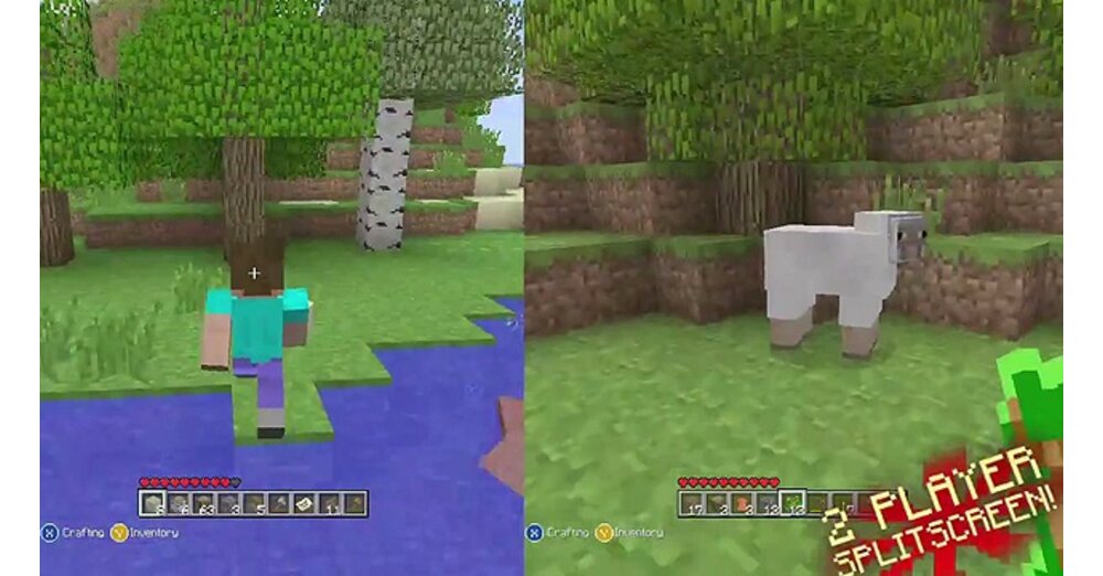 Minecraft: Xbox 360 Edition - Splitscreen nur auf HD-Fernsehern