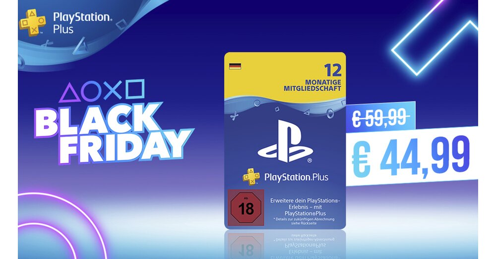 Black Friday im PS Store – Jetzt 25% Rabatt auf PlayStation Plus [Anzeige]