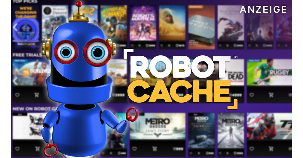 Mit Robot Cache verkauft ihr eure digitalen Spiele – und staubt dabei ...