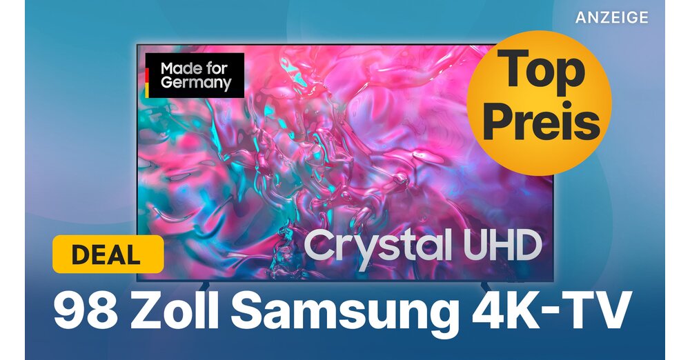 98 Zoll Samsung 4K-TV im Angebot: 120Hz-Fernseher aus 2024 zum Top ...
