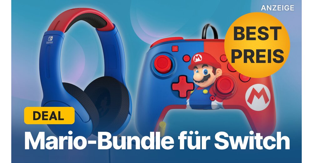 Switch-Controller + Headset für 27,99€: Offizielles Mario Bundle im ...