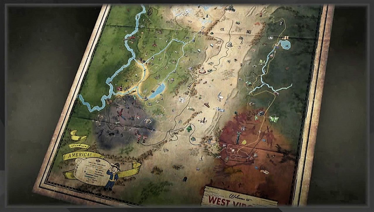 Fallout 76 - So viel zu entdecken! Das ist die komplette Map des Spiels