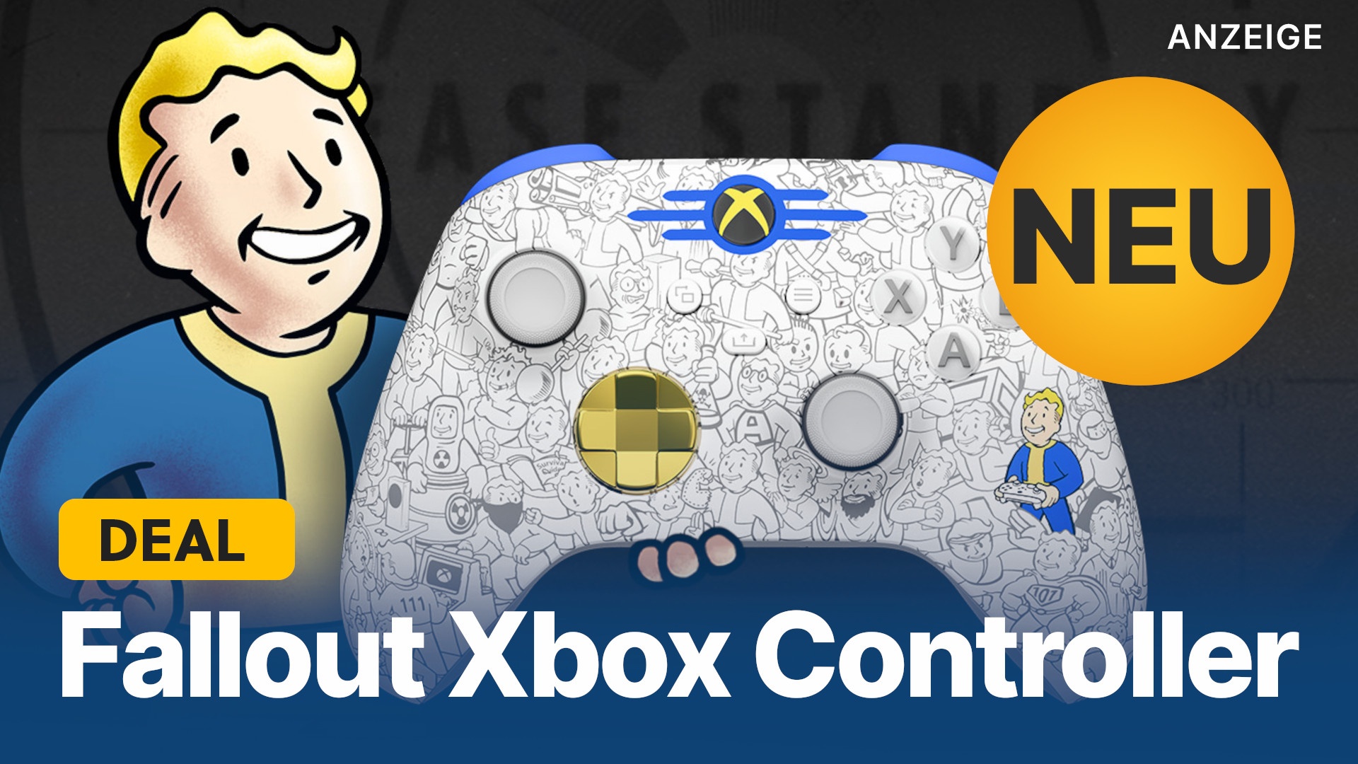 Neuer Fallout Xbox Controller: Gamepad im Vault-Boy-Design zum Start ...