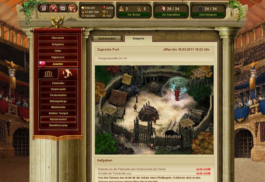 Gladiatus - Screenshots