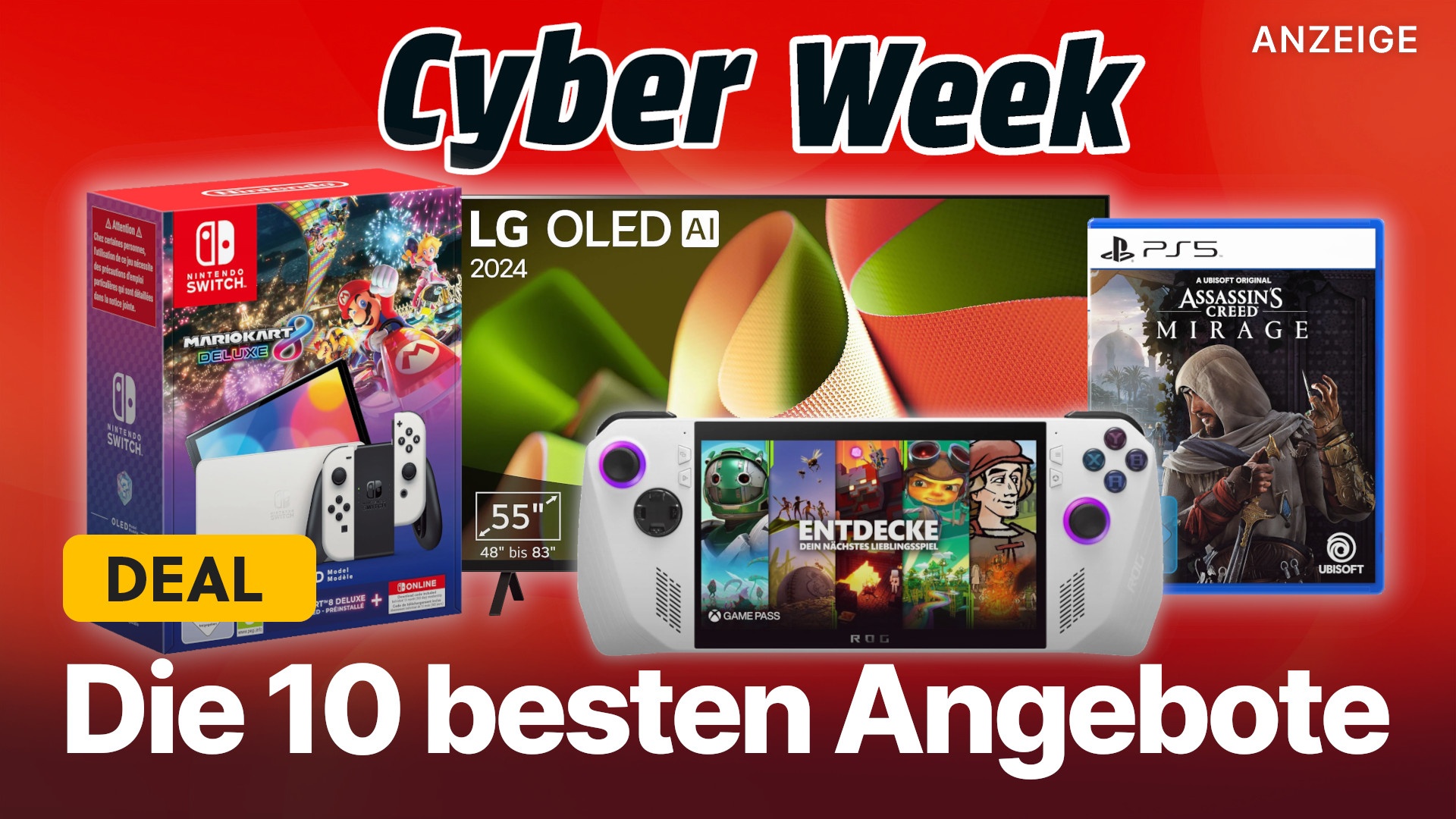 MediaMarkt startet Cyber Week Sale: Switch OLED, PS5-Spiele & mehr – Das sind die 10 besten ...