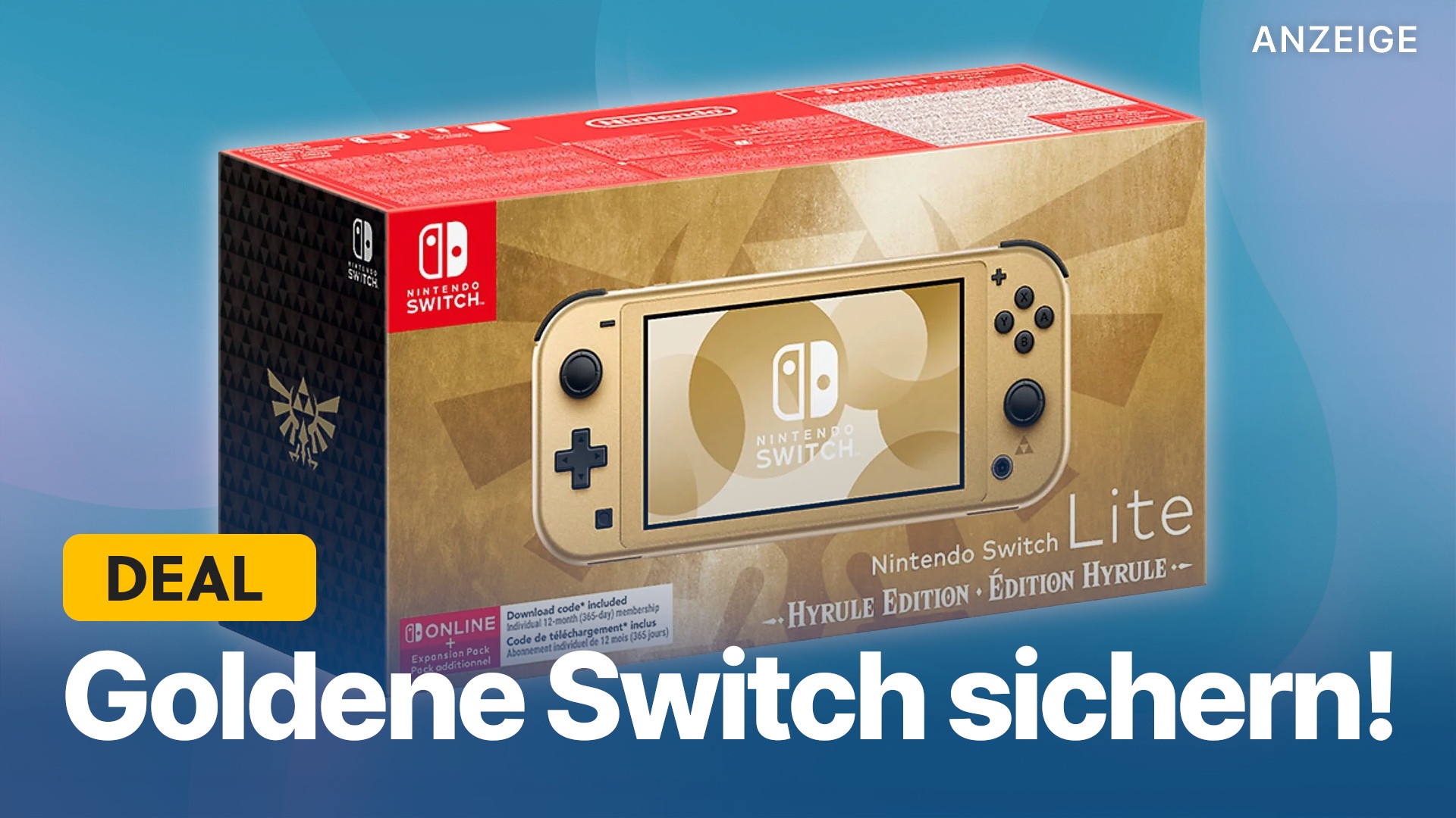 Neue goldene Switch im Zelda-Look: Wer noch vorbestellen will, sollte ...
