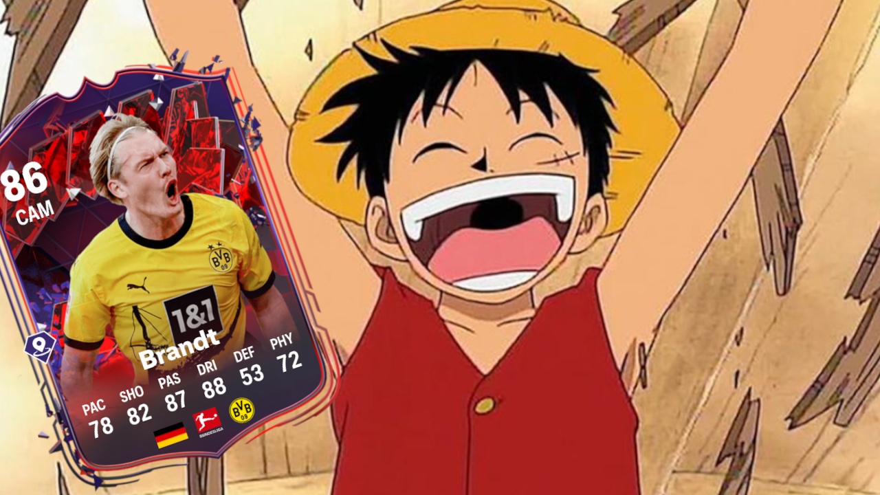 BVB-Star Julian Brandt steht auf One Piece, jubelt im Stil des Anime ...