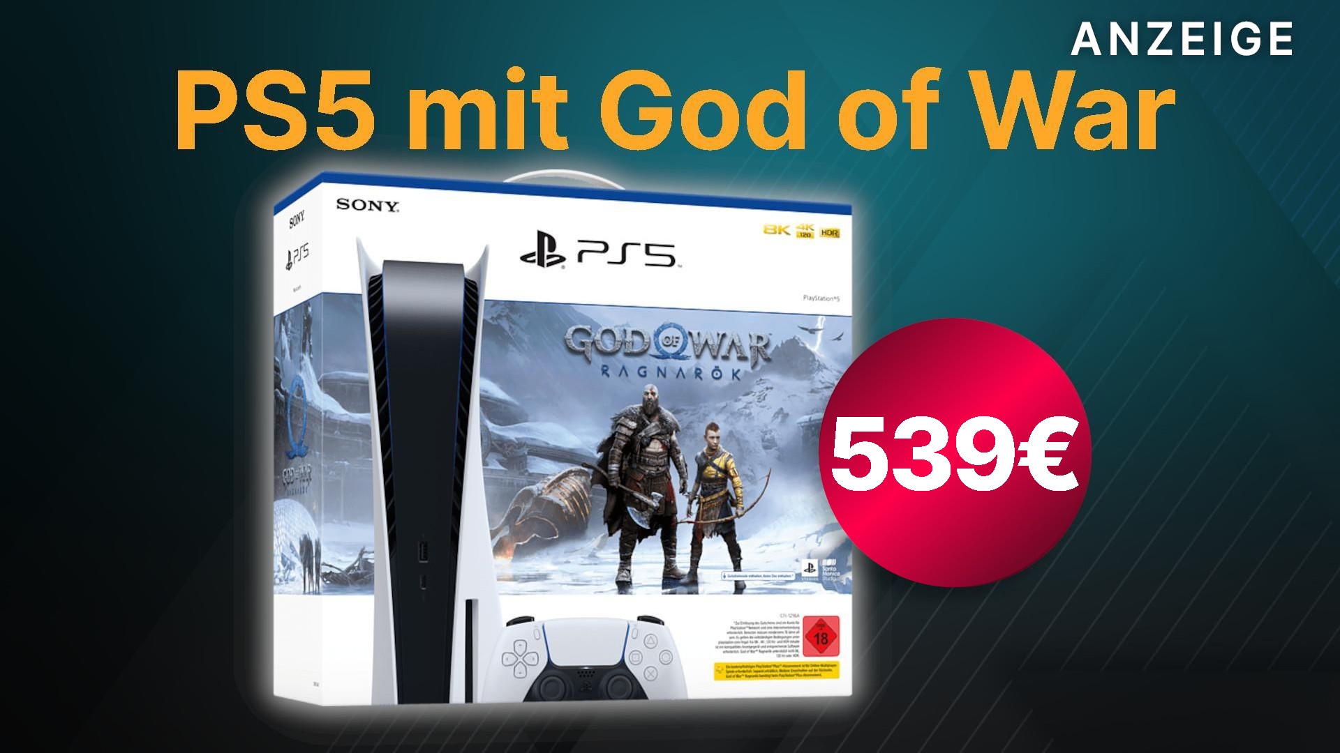 Günstiges PS5-Bundle: Disc Edition + God of War Rangarök jetzt für 539 ...