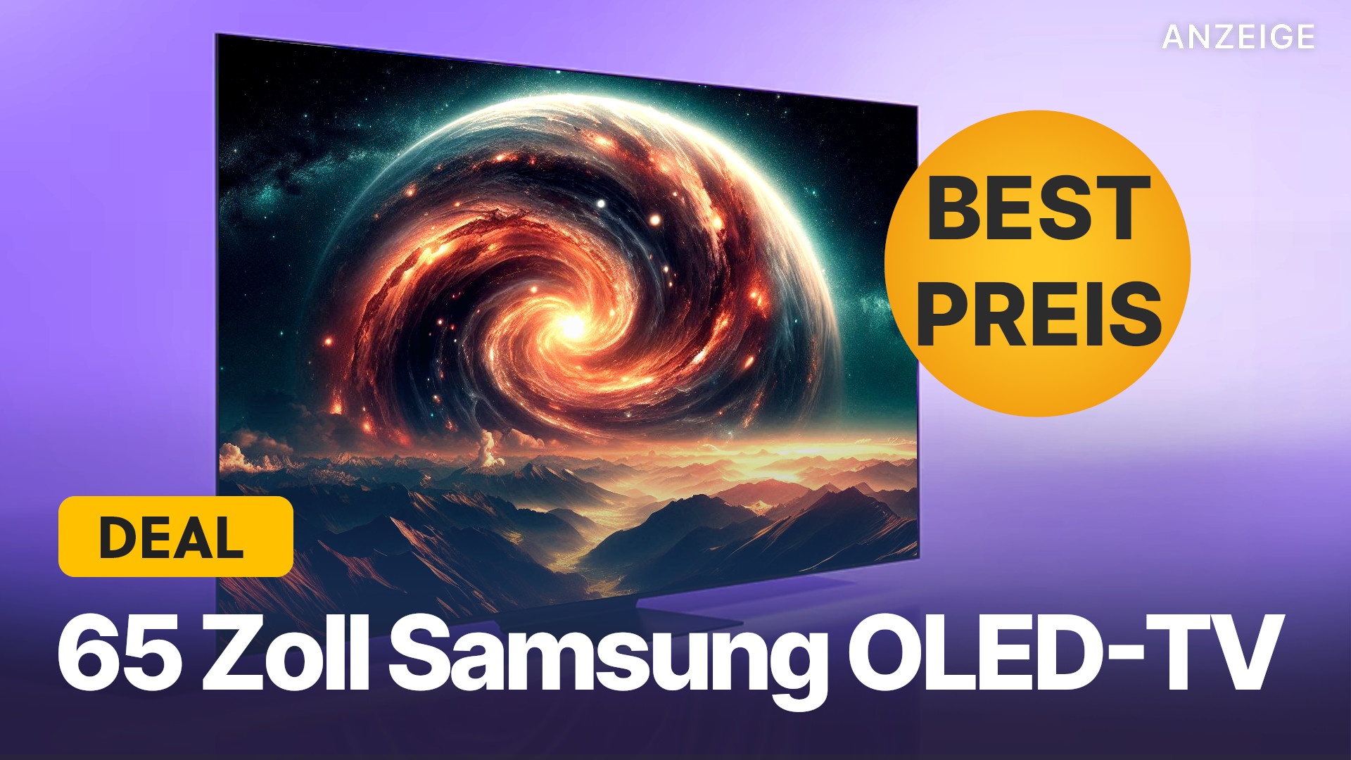 65 Zoll Samsung OLED 4K-TV im Angebot: Wenn ihr einen High-End-Fernseher günstig abstauben wollt ...